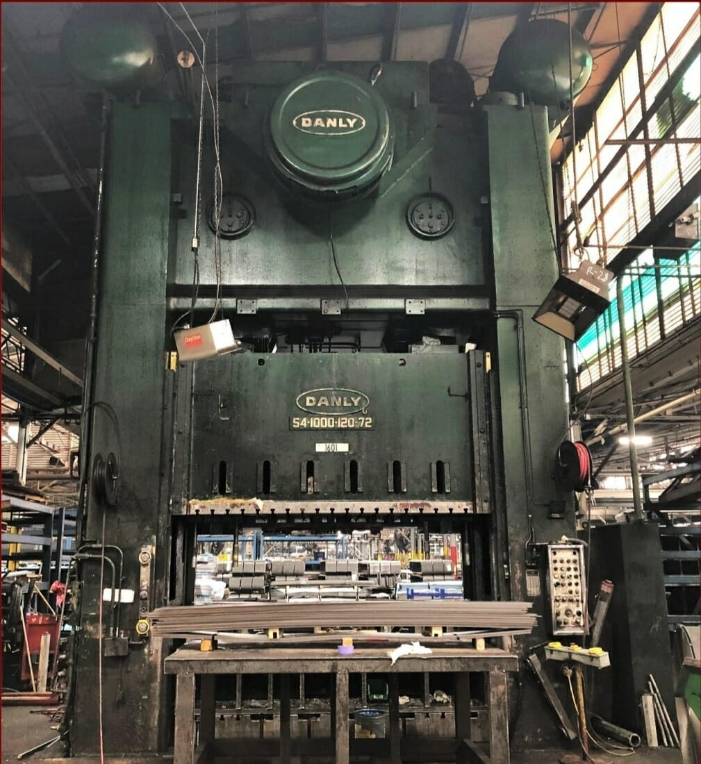 1,000 Ton Danly Straight Side Press For Sale - Call 616-200-4308
