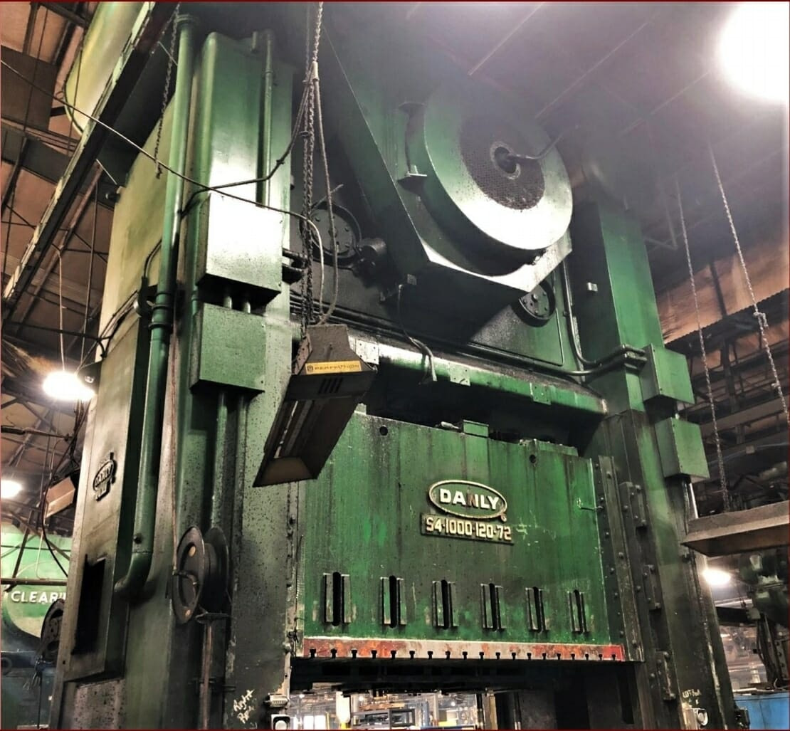 1,000 Ton Danly Straight Side Press For Sale - Call 616-200-4308