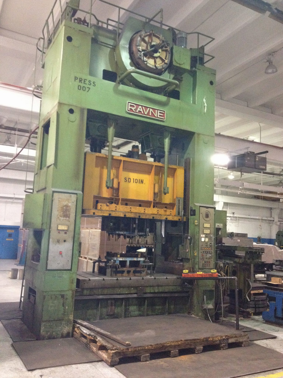 350 Ton Capacity Ravne Straight Side Press For Sale - Call 616-200-4308