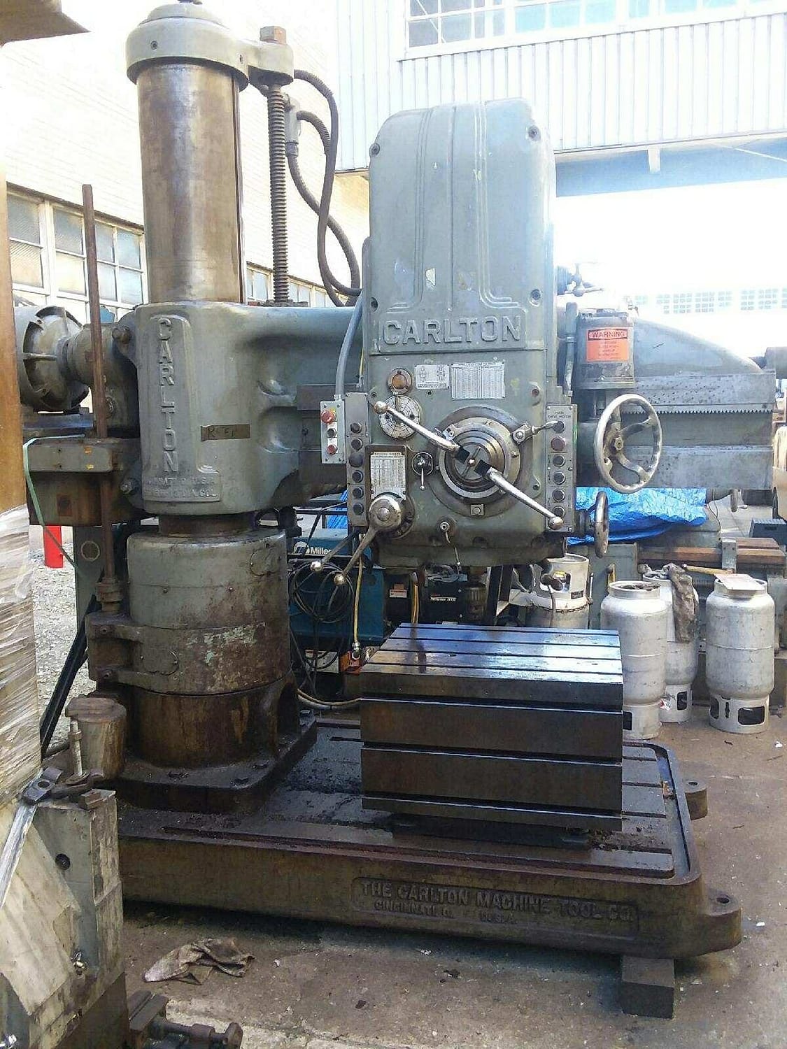 Carlton Radial Arm Drill - 4' x 13" - For Sale - Call 616-200-4308