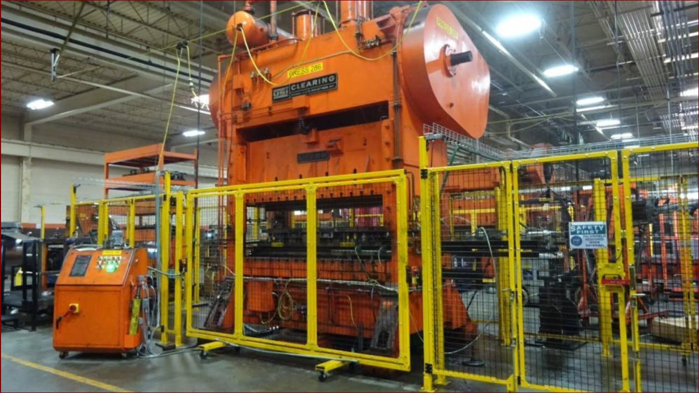 200 Ton Press For Sale - USI Clearing Straight-Side Press | Call 616 ...