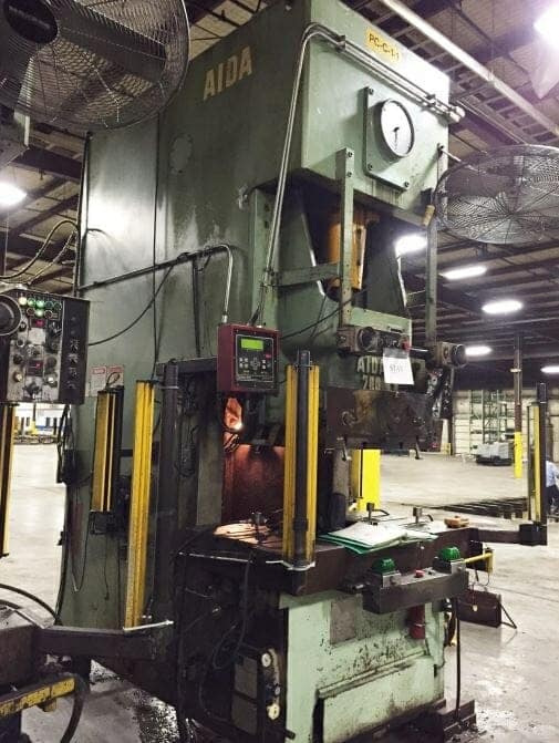 220 Ton Capacity Aida Single-Point Gap Press For Sale - Call 616-200-4308