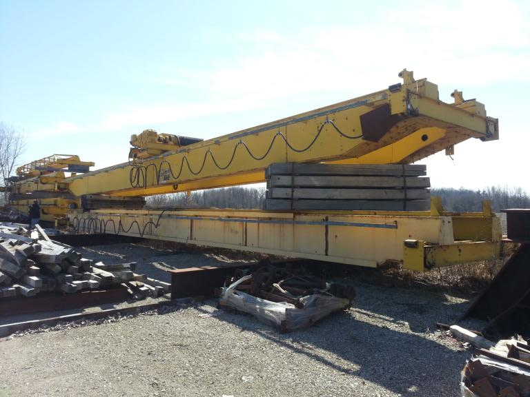 25 Ton Grand Traverse Overhead Bridge Crane For Sale - Call 616-200-4308