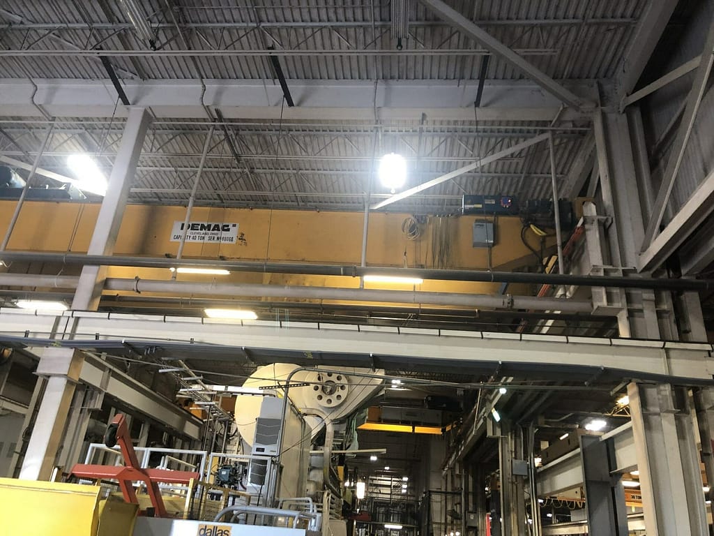 40 Ton Capacity Demag Overhead Bridge Crane For Sale - Call 616-200-4308