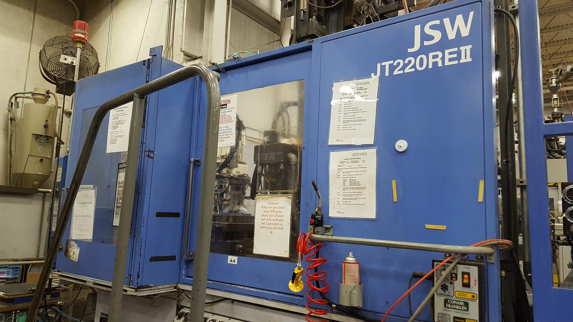 220 JSW Plastic Injection Molding Machine For Sale - Call 616-200-4308